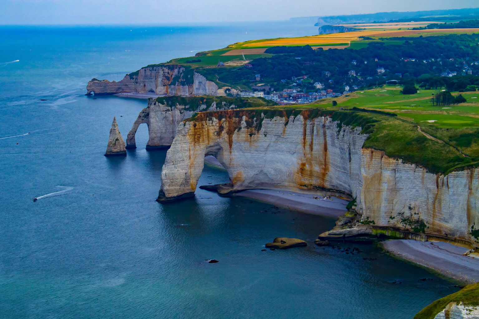Vol sur Etretat - ULM Ciel Normand